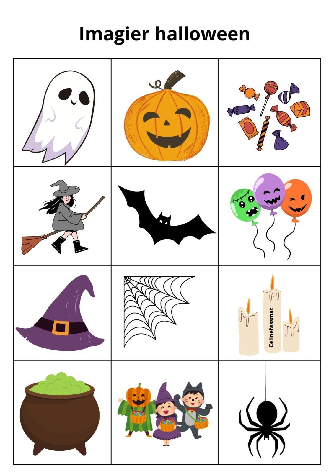 jeu halloween - Celinefassmat