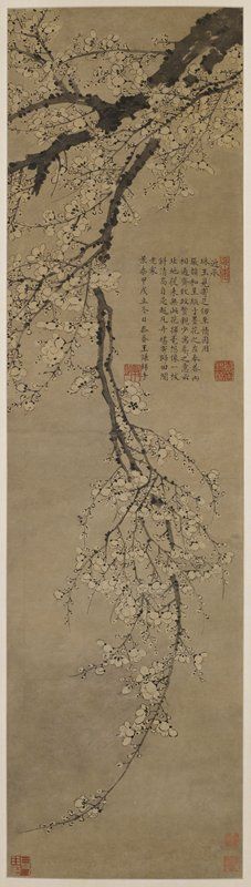 Wang Qian (Chinese, active mid-15th century), Plum Blossom, 1454 ...