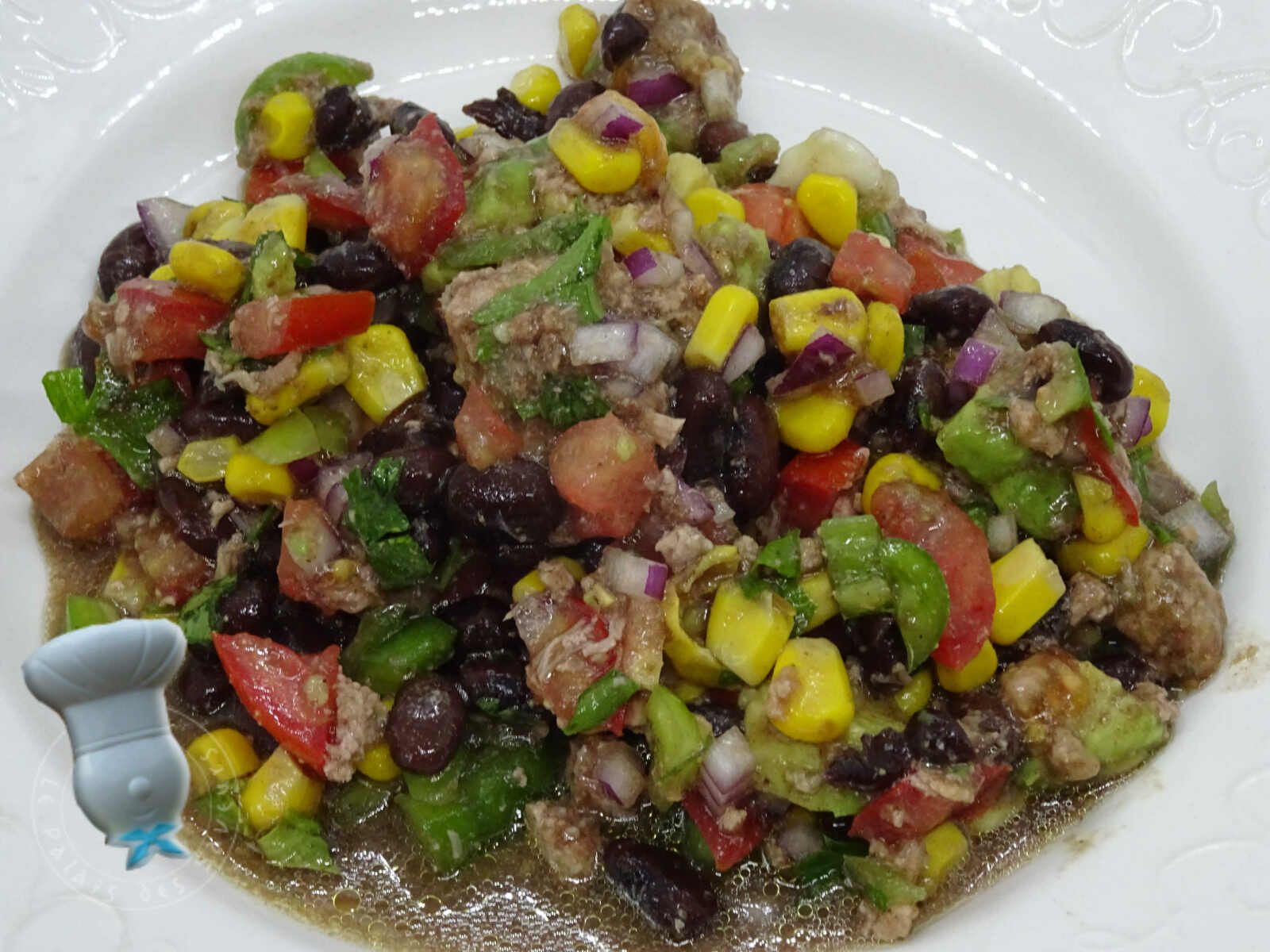 Salade mexicaine aux haricots noirs et au maïs - Le Palais des Saveurs