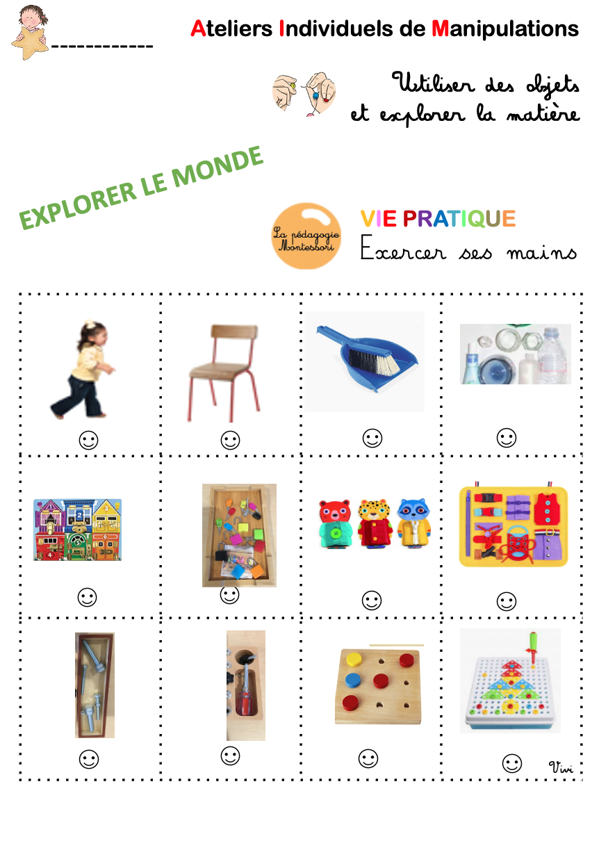 Les Ateliers de Manipulations Autonomes - La maternelle de Vivi