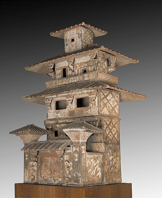 Model of a Multi-Storied Tower, Chinese, 1st century - Alain.R.Truong