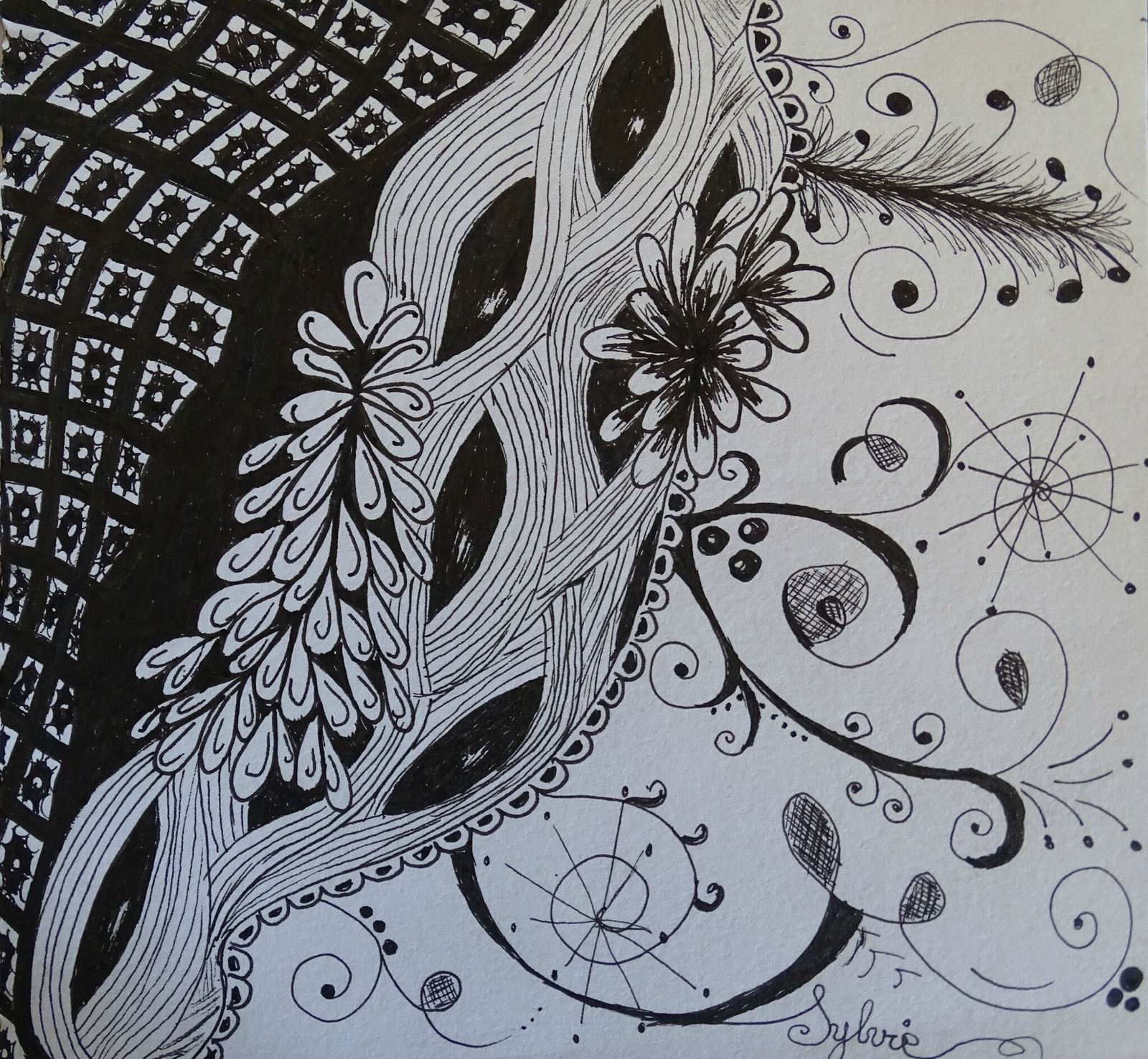 Zentangles - Le blog orangé de Sylvie