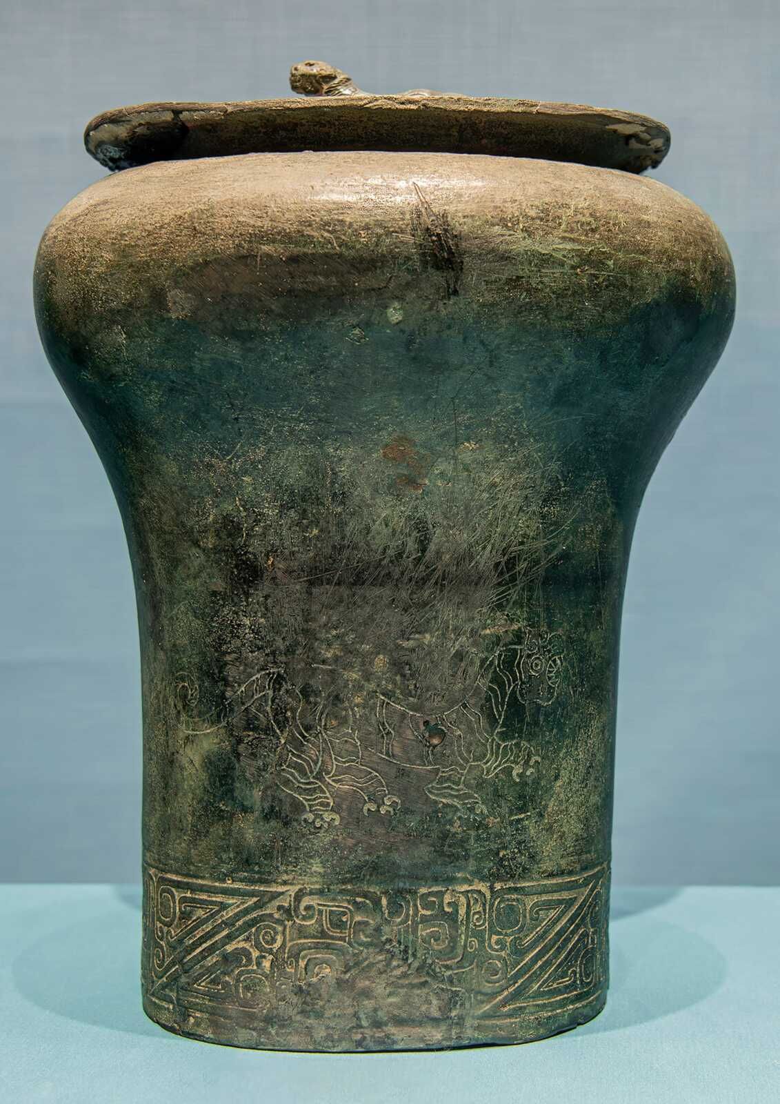 Bronze Drum, Chunyu, Warring States Period (475-221 BC) - Alain.R.Truong