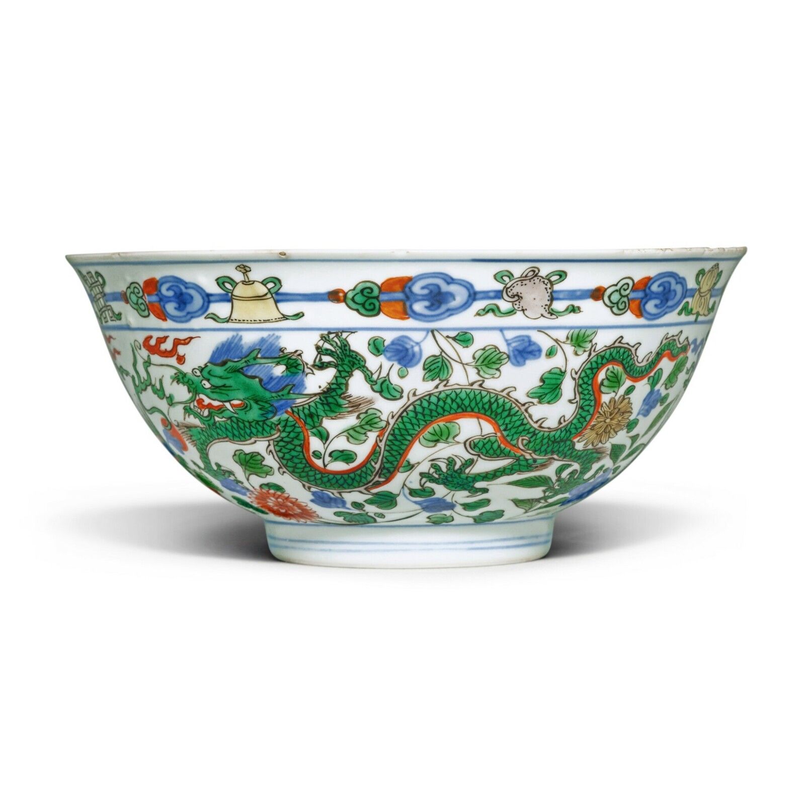 A wucai 'dragon and phoenix' bowl, Mark and period of Kangxi - Alain.R ...