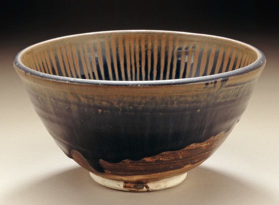 Bowl (Wan) with Stripes, Yuan dynasty (1279-1368) - Alain.R.Truong